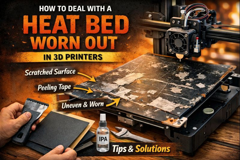How to deal with a heat bed worn out in 3D printers